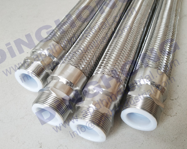 Stainless braided PTFE lined flexible metal hose,,DING HONG INDUSTRIAL